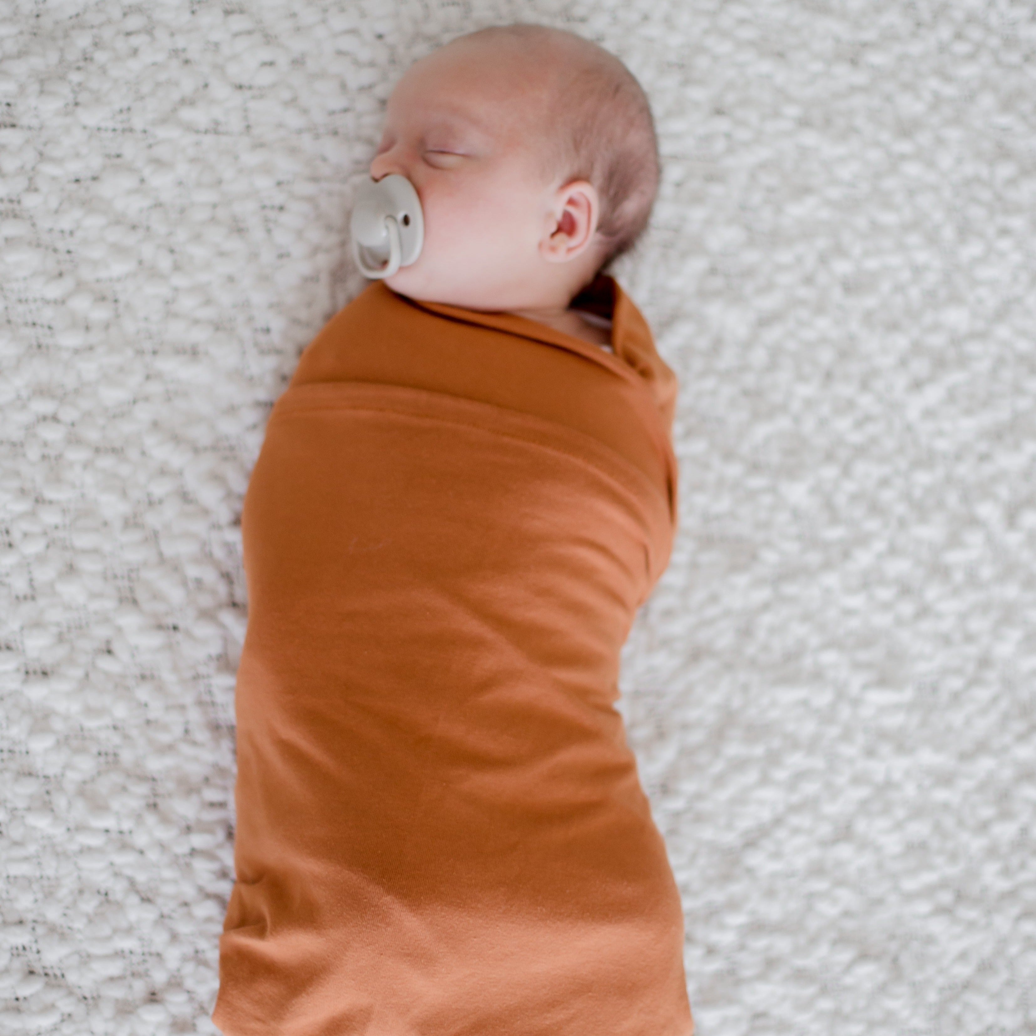 Stretchy Swaddle Baby Wrap - Savannah Rust – Zoesage